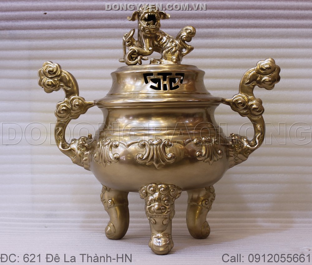 Đỉnh Đồng Màu Mộc 50cm