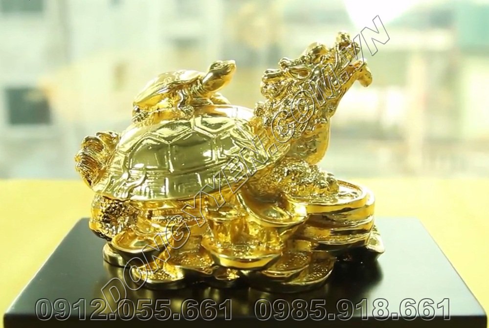 Long Quy Bằng Đồng Mạ Vàng 24K