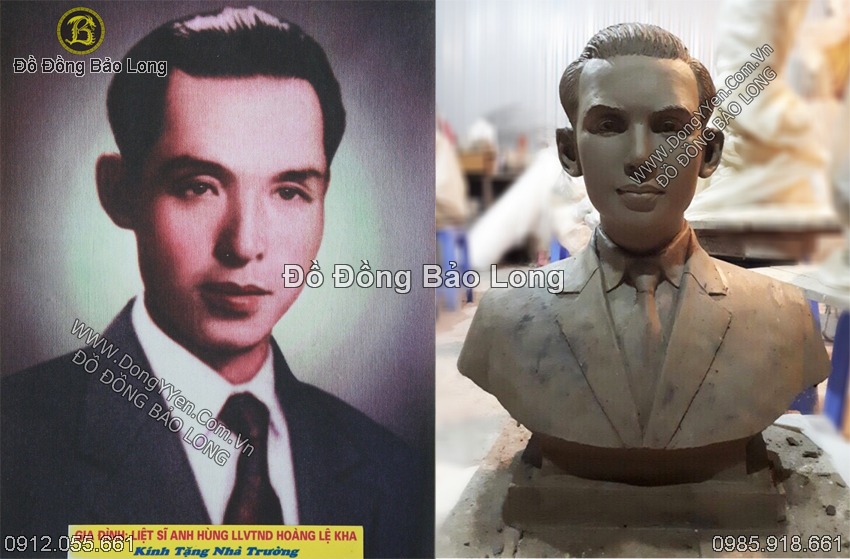 Đúc Tượng Chân Dung Hoàng Lê Kha